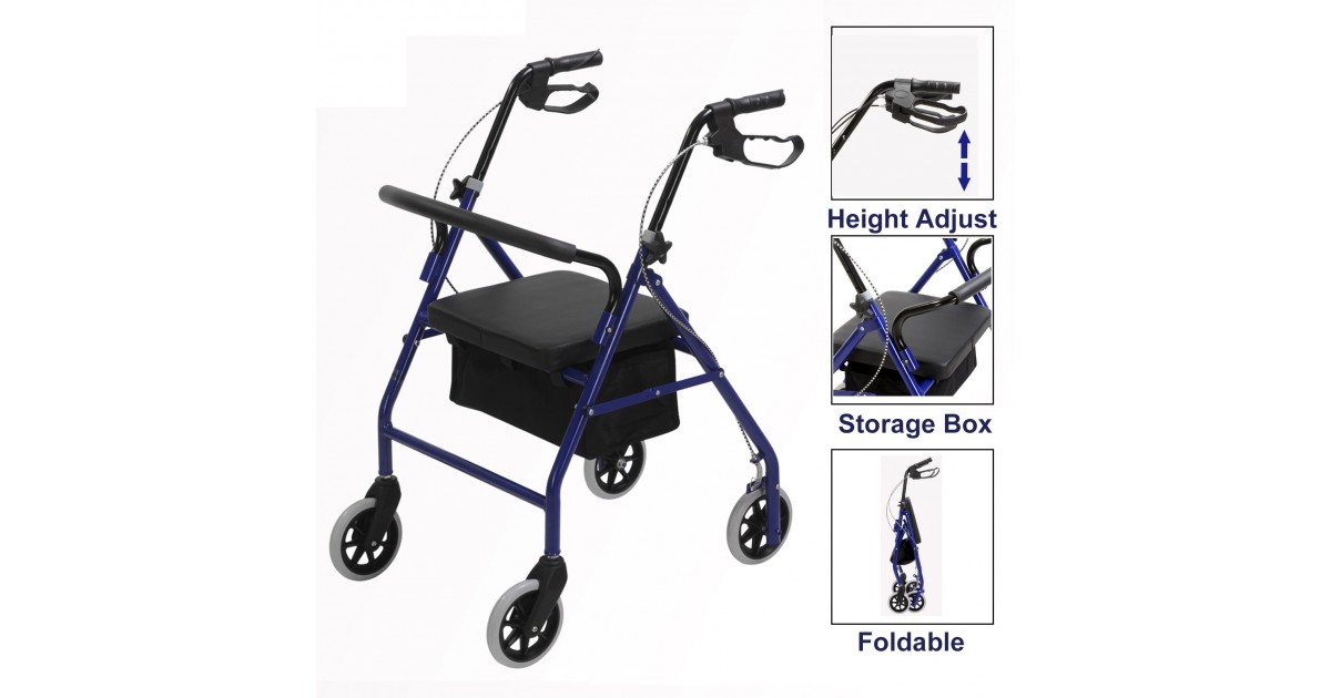 Περιπατητήρας Rolator πτυσσόμενος - Περιπατητήρες